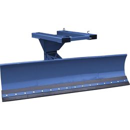 Eichinger Schneeschild f&uuml;r Gabelstapler, mit Stahlsch&uuml;rfleiste, Schildbreite 2100 mm, enzianblau, 200 x 80 mm