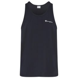 Tanktop Champion "ICONS CONTRAST Tank", Herren, Gr. L, nny, Obermaterial: 100% Baumwolle, normal, Rundhals, Tops Tanktop, sportliche Schnittform, f&uuml;r sportliche Aktivit&auml;ten, ohne Verschluss