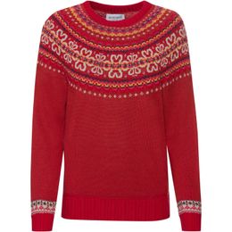 Erib&eacute; Erib&eacute; Pullover Evie Crew Neck Sweater Atlas/Rot (Gr&ouml;&szlig;e: L)