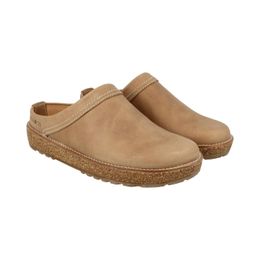 Haflinger Leder-Clog Travel Beige (Gr&ouml;&szlig;e: 40)