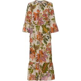 WHITE LABEL Stufenkleid Orange/Gr&uuml;n (Gr&ouml;&szlig;e: 40)