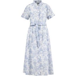 Barbour Midi-Kleid Wisteria Ink Blue Print (Gr&ouml;&szlig;e: 10)
