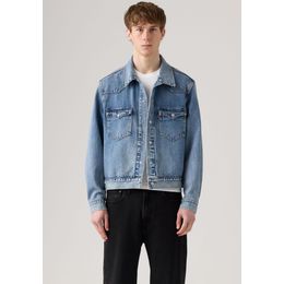 Levi's Jeansjacke LEVI'S, Herren, Gr. M, thats a myth trucker, Denim/Jeans, Obermaterial: 100% Baumwolle, bequem h&uuml;ftlang, Manschette, Jacken Jeansjacke, Westernstyle