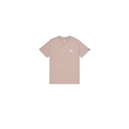 T-Shirt Alpha Industries "Basic T-Shirt SL", Herren, Gr. XS, beige (vintage sand), Obermaterial: 100% Baumwolle, Shirts T-Shirt