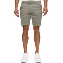 Chinoshorts INDICODE "INLubin", Herren, Gr. XXL, N-Gr, pewter, Web, Obermaterial: 98% Baumwolle, 2% Elasthan, unifarben, regular fit knielang, Hosen Chinoshorts