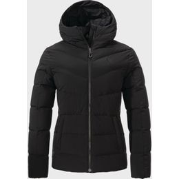 Sch&ouml;ffel Funktionsjacke SCH&Ouml;FFEL "Urban Down Jacket Style Vindave WMS", Damen, Gr. 36, schwarz (9990, schwarz), Oberstoff : 90% Polyester, 10% Elasthan; Futter : 100% Polyester; F&uuml;llung : 80% Daune, 20% Federn, regular fit, hoch geschlossener Ausschnitt, Jacken Funktionsjacke