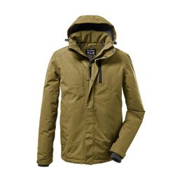 Outdoorjacke Killtec "KOW 161 MN JCKT", Herren, Gr. M, gr&uuml;n (olivgr&uuml;n), Obermaterial: 100% Polyester;Futter: 100% Polyester;F&uuml;llung: 100% Polyester, Jacken Outdoorjacke, Wasser- und winddichte Funktionsjacke mit abnehmbarer Kapuze