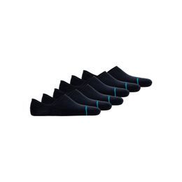 Sneakersocken Stance "Socken Icon No Show Sneakersocken 6er Pack", Damen, Gr. 38-42, blau (dunkelblau), Obermaterial: 55% Baumwolle CO. 41% Nylon NY. 4% Elasthan EL., Socken Sneakersocken