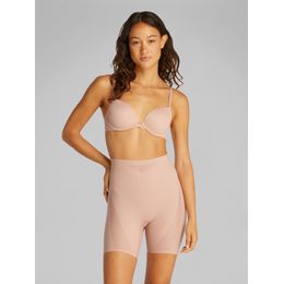Push-up-BH "PUSH UP PLUNGE", Damen, Gr. 75, Cup B, beige (cedar), Obermaterial: 79% Polyamid, 21% Elasthan, Calvin Klein Underwear, unifarben, Basic, k&ouml;rpernah, BHs Push-up-BH, mit glattem Finish