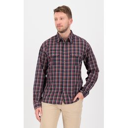 Outdoorhemd DEPROC Active "DENVER II Men", Herren, Gr. XXL (56), Normalgr&ouml;&szlig;en, bunt (schwarzrot, blau, gr&uuml;n check), 100% Polyester, Hemden Outdoorhemd, auch in Gro&szlig;en Gr&ouml;&szlig;en erh&auml;ltlich
