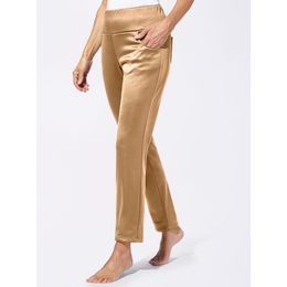 Schlupfhose Classic Basics, Damen, Gr. 44, Normalgr&ouml;&szlig;en, braun (camel), 97% Polyester, 3% Elasthan, unifarben, lang, Hosen Schlupfhose