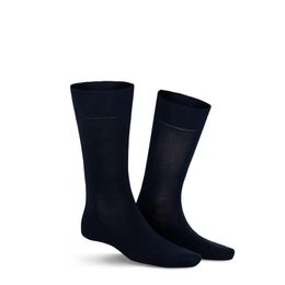 Socken Kunert "Socke Longlife", Herren, Gr. 47-50, schwarz (navy 8020), Obermaterial: 45% Polyamid PA. 35% Lyocell CLY. 18% Polypropylen PP. 2% Elasthan EL., Socken Socken