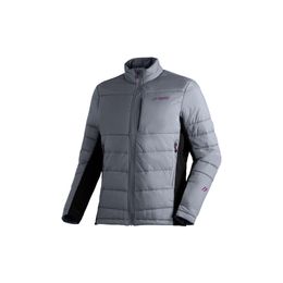 Skijacke Maier Sports "Marsicano Hyb", Herren, Gr. 50, grau (hellgrau), Oberstoff 1: 100% Polyamid; Oberstoff 2: 52% Polyamid, 39% Polyester, 9% Elasthan, Jacken Skijacke, Herren Winterjacke atmungsaktiv u. windabweisend