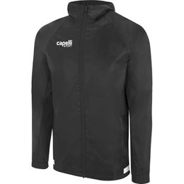 Funktionsjacke CAPELLI SPORT, Herren, Gr. L, grau (dunkelgrau, wei&szlig;), Obermaterial: 80% Polyester, 20% Elasthan, unifarben, regular fit, Jacken Funktionsjacke, mit seitlichen kontrastreichen B&auml;ndern