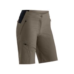 Outdoorhose Maier Sports "Inara Short Vario", Herren, Gr. 38, Normalgr&ouml;&szlig;en, braun (schlamm), 90% Polyamid, 10% Elasthan, Hosen Outdoorhose, Damen Shorts, kurze Wanderhose, Outdoor-Hose, 4 Taschen, Regular Fit