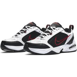 Sneaker Nike "Nike AIR MONARCH IV", Herren, Gr. 47, schwarz-wei&szlig; (wei&szlig;, schwarz), Leder, Synthetik, Textil, Schuhe Sneaker