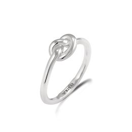 Silberring Kuzzoi "Ring Knoten 925 Sterling Silber" Gr. 62, silber, Fingerringe, Herren, 62, Silber 925 (Sterlingsilber), Silberring