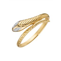 Fingerring Lady Gr. 19, gold (gelbgold 375), Fingerringe, Damen, 19, Gold Metall, Gold, Metall, Fingerring