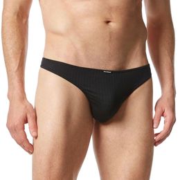 String Bruno Banani "CHECK LINE 2.0 STRING", Herren, Gr. 4 (S), schwarz (schwarz karo), Obermaterial: 90% Polyamid, 7% Elasthan, 3% sonstige Fasern, kariert, bequem, Unterhosen String