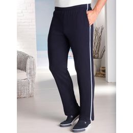 Homewearpants CLASSIC, Herren, Gr. 30, Unterbauchgr&ouml;&szlig;en, blau (marine), 100% Baumwolle, gemustert, mehrfarbig, lang, Hosen Homewearpants