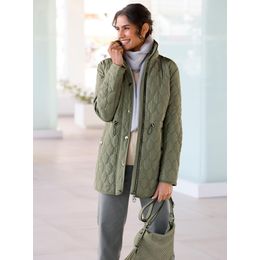 Steppjacke Inspirationen, Damen, Gr. 44, gr&uuml;n (khaki), 55% Polyester, 45% Polyamid, Wattierung:100% Polyester, unifarben, Jacken Steppjacke