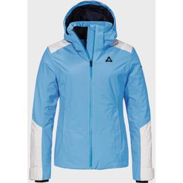Sch&ouml;ffel Outdoorjacke SCH&Ouml;FFEL "Ski Jacket Style Zandwel WMS", Damen, Gr. 40, 8105, blau, Oberstoff: Aussenseite: 100% Polyester; (Membran: Polyurethan); Futter: 100% Polyester; Wattierung: 100% Polyester, regular fit, hoch geschlossener Ausschnitt, Jacken Outdoorjacke
