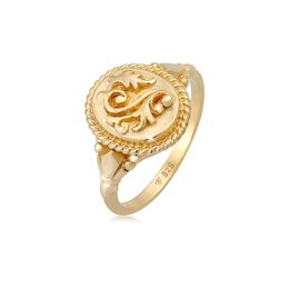 Silberring Elli "Ring Vintage Ornament Design 925 Sterling Silber" Gr. 56, gold, Fingerringe, Damen, 56, Silber 925 (Sterlingsilber), Silberring