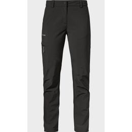Sch&ouml;ffel Outdoorhose SCH&Ouml;FFEL "Outdoor-Hose", Damen, Gr. 42, Normalgr&ouml;&szlig;en, schwarz (9990, schwarz), Oberstoff: 89% Nylon, 11% Elasthan, Hosen Outdoorhose