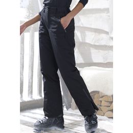 Skihose Vivance ACTIVE, Damen, Gr. 44, N-Gr, schwarz, Obermaterial: 100% Polyester. Futter: 100% Polyester, Hosen Skihose, Schneehose, Outdoorhose gef&uuml;ttert mit Schneefang