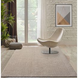 Hochflor-Teppich MERINOS "Forest 340", beige, B:80cm H:25mm L:150cm, Polypropylen (PP), Teppiche, Hochflor-Teppich, Shaggy, uni meliert, sehr dicht und weich, Wohnzimmer