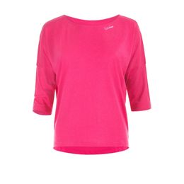 3/4-Arm-Shirt WINSHAPE "MCS004", Damen, Gr. XL, pink (deep pink), 50% Modal, 50% Baumwolle, Rundhals, Shirts 3/4-Arm-Shirt, Ultra leicht