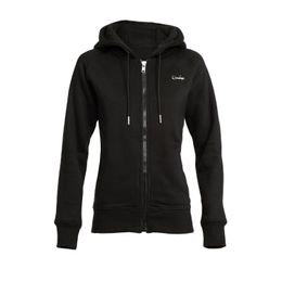 Trainingsjacke WINSHAPE "Hoodie-Jacke J005", Damen, Gr. XL, schwarz, 65% Polyester, 35% Baumwolle, ohne Ausschnitt, Jacken Trainingsjacke, Street Style