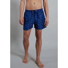 Badeshorts Ceceba, Herren, Gr. 4 (S), N-Gr, blau, Obermaterial: 100% Polyester. Innenslip: 100% Polyester, gemustert, Badehosen Badeshorts, mit tollem Print f&uuml;r warme Sommertage, bequem, schnelltrocknend
