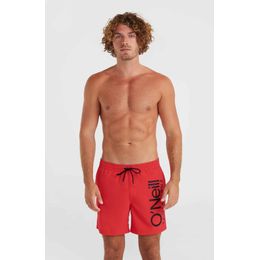 O`Neill Badeshorts O'NEILL "ORIGINAL CALI 16'' SWIM SHORTS", Herren, Gr. L, N-Gr, orange, Obermaterial: 100% Polyester, Badehosen Badeshorts, in trendigen Unifarben