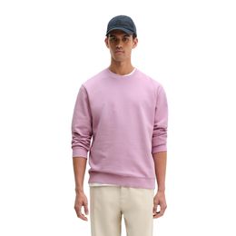 Marc O'Polo Sweatshirt MARC O'POLO, Herren, Gr. S, scatterot orchid, Sweatware, Obermaterial: 100% Baumwolle, regular fit normal, Rundhals, B&uuml;ndchen, Sweatshirts Sweatshirt, regular fit mit Logoprint auf der R&uuml;ckseite