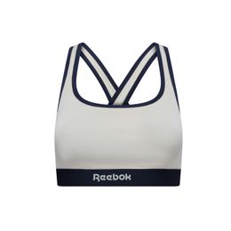 Bustier Reebok "JALA", Damen, Gr. S (36), N-Gr, alabaster, Obermaterial: 95% Baumwolle, 5% Elasthan, unifarben, BHs Bustier, breite Tr&auml;ger, ohne B&uuml;gel, atmungsaktiv, mit Logo, Baumwollmix