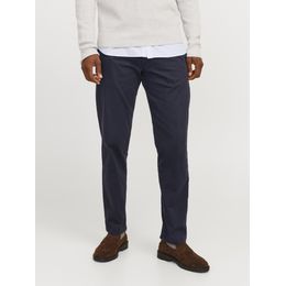 Jack & Jones Chinohose JACK & JONES "JPSTKANE BARRET CHINO NOOS", Herren, Gr. 29, L&auml;nge 32, blau (schwarz navy), Web, Obermaterial: 98% Baumwolle, 2% Elasthan, unifarben, relaxed fit kn&ouml;chellang, Hosen Chinohose