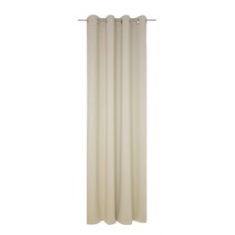Vorhang WIRTH "Dim out", beige, B:142cm H:275cm, Polyester, Gardinen, Vorhang, nach Ma&szlig;