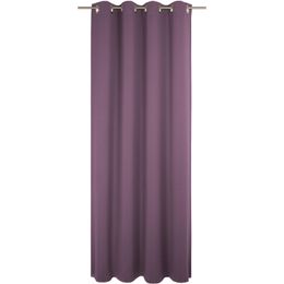 Vorhang Adam "Uni Collection", lila (aubergine), B:142cm H:385cm, Baumwolle (Bio-Baumwolle), Gardinen, Vorhang, Blickdichter aus 100% Bio-Baumwolle