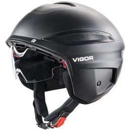 Fahrradhelm Cratoni "VIGOR" Gr. 56, schwarz (schwarz matt), Helme, 56/57 Kopfumfang: 56cm - 57cm, matt, Fahrradhelm