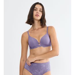 B&uuml;gel-BH Triumph "Amourette Charm T WHP01", Damen, Gr. 80, Cup A, lila, Microtouch, Obermaterial: 48% Polyamid, 38% Polyester, 13% Elasthan, 1% Modal, BHs B&uuml;gel-BH, Stretch-Spitze