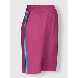 Bermudas, Damen, Gr. 48, Normalgr&ouml;&szlig;en, lila (erika), 100% Baumwolle, unifarben, kurz, Hosen Bermudas