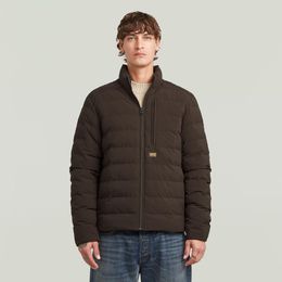 G-Star Raw Steppjacke G-STAR "Foundation liner", Herren, Gr. M, ganache, Obermaterial: 100% Polyester, unifarben, regular fit, Jacken Steppjacke, mit Brusttasche