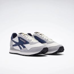 Sneaker Reebok CLASSIC "AZTEC II", Herren, Gr. 37,5, grau 3, chalk, vector navy, Leder, Synthetik, Textil, Schuhe Sneaker