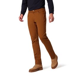 5-Pocket-Hose "RANDO", Herren, Gr. 42, L&auml;nge 32, braun (camel), Web, Obermaterial: 98% Baumwolle, 2% Elasthan, Pioneer Authentic Jeans, unifarben, regular fit lang, Hosen 5-Pocket-Hose, im Five-Pocket Style