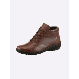 Stiefelette CLASSIC, Damen, Gr. 42, braun (cognac), Glattleder, Rindsleder, Basic, Schuhe Stiefelette