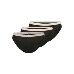 Slip BOSS "3P BRIEF", Damen, Gr. S, 3 Stk., open miscellaneous 970, Jersey, Obermaterial: 90% Baumwolle, 10% Elasthan, k&ouml;rpernah, Unterhosen Slip, mit elastischen Logobund