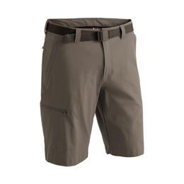 Funktionsshorts Maier Sports "Huang", Damen, Gr. 64, Normalgr&ouml;&szlig;en, braun (schlamm), 90%Polyamid, 10% Elasthan, Hosen Funktionsshorts, Herren Shorts, kurze Outdoor-Hose, Bermudas mit 4 Taschen, Regular Fit