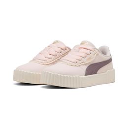Sneaker Puma "CARINA 3.0 MEMOIRES PS", M&auml;dchen, Gr. 34, jasmine flower, plum jam, Textil, Schuhe Sneaker
