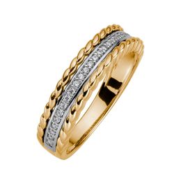 Fingerring Lady Gr. 21, gold (gelbgold 375), Fingerringe, Damen, 21, Gold Metall, Gold, Metall, Fingerring